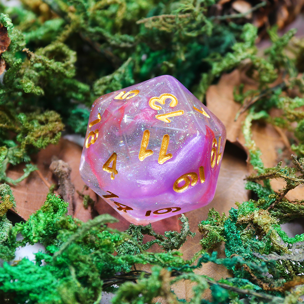 Luminous Ruby,D20 Dice