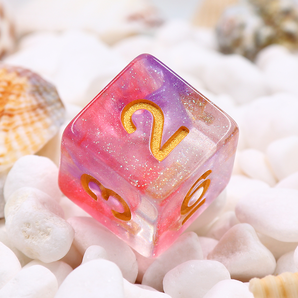 Luminous Ruby,D6 Dice