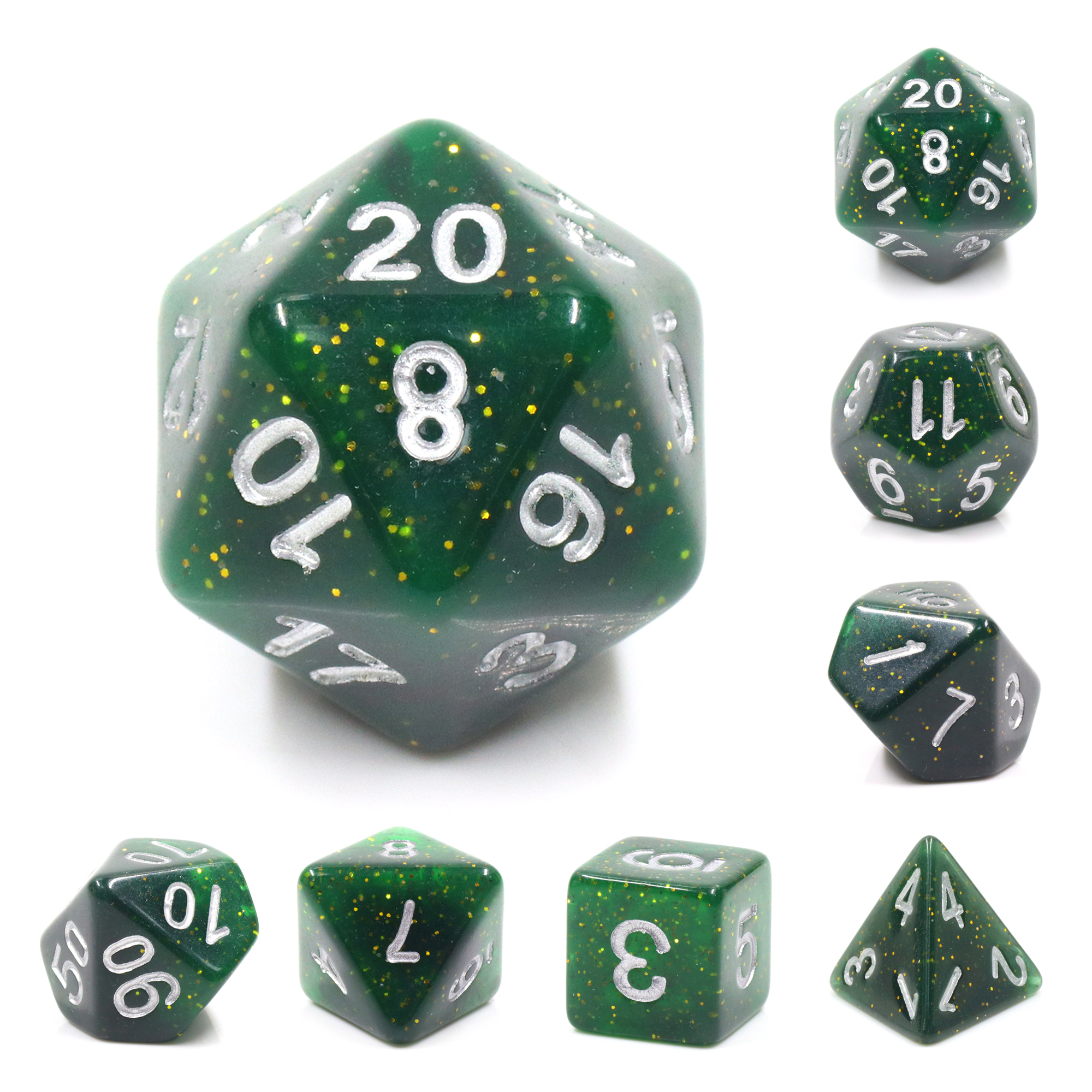 Green Dice Set