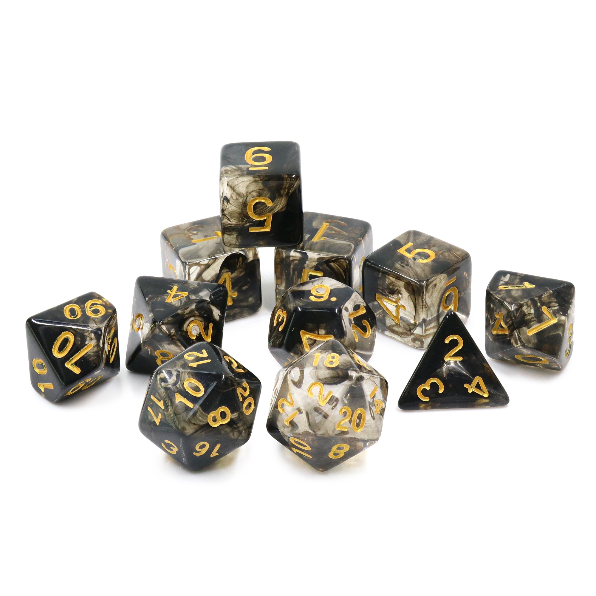 Dark Cloud-11 pcs set,11 pcs Dice Set