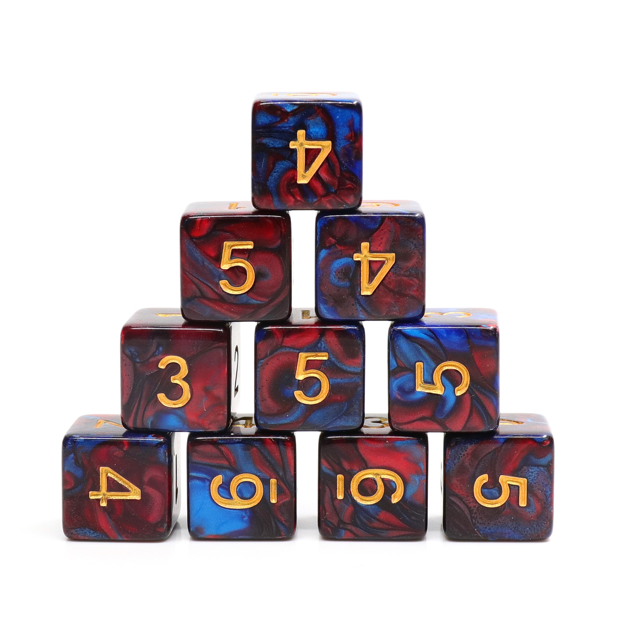 (Red+Blue) Blend-D6 sets,d6 & d10 sets
