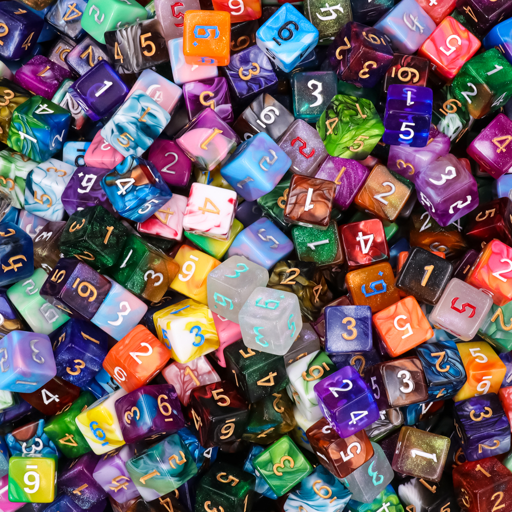 D6 Bulk Dice( Blend color & Aurora Dice),Bulk Dice/Loose Dice