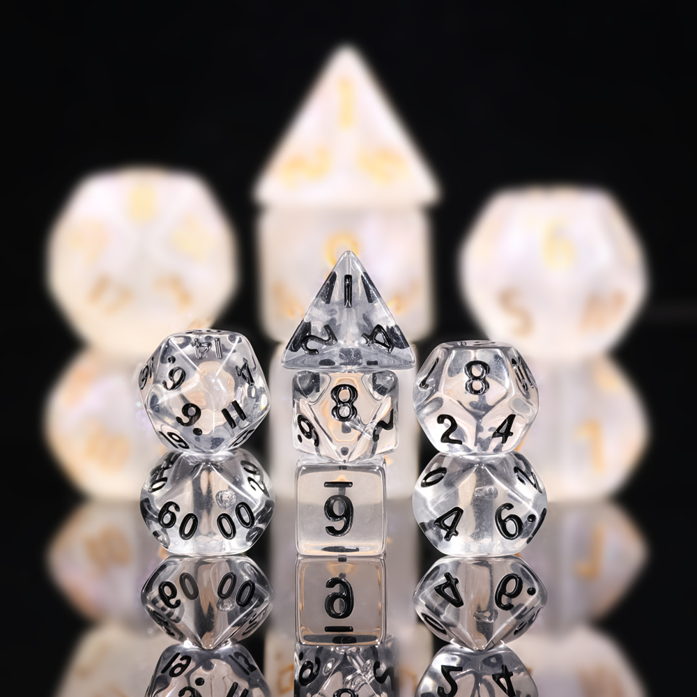 Mini Dice- Transparent White,Mini Dice