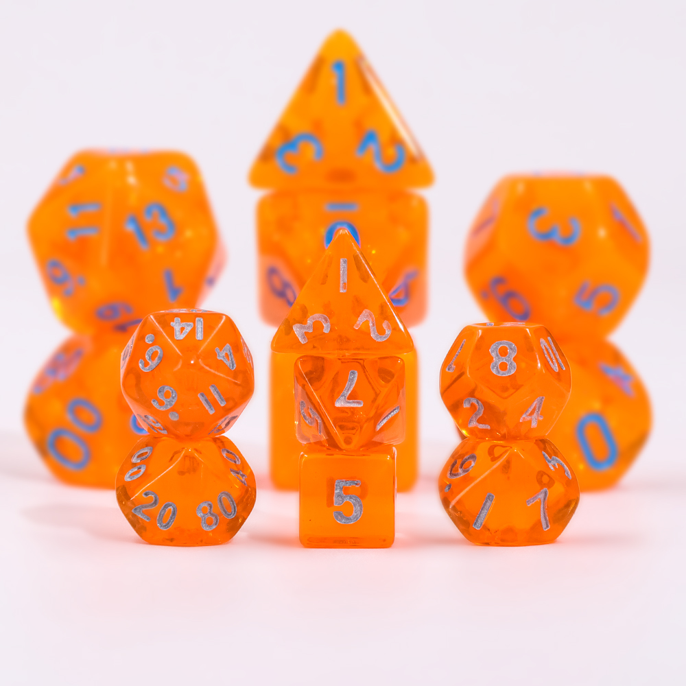 Mini Dice- Transparent Orange,Mini Dice