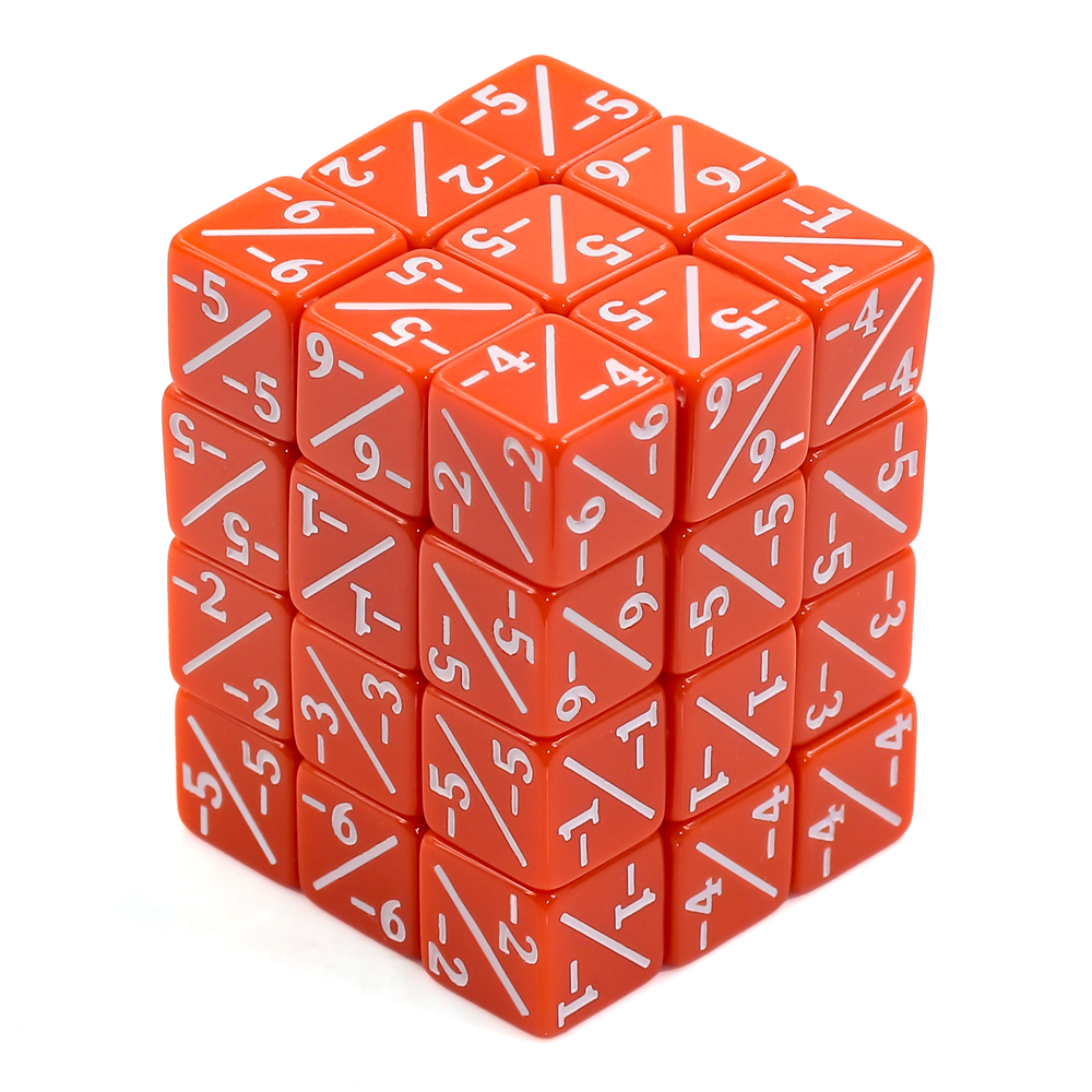 12mm counter dice-White Negative