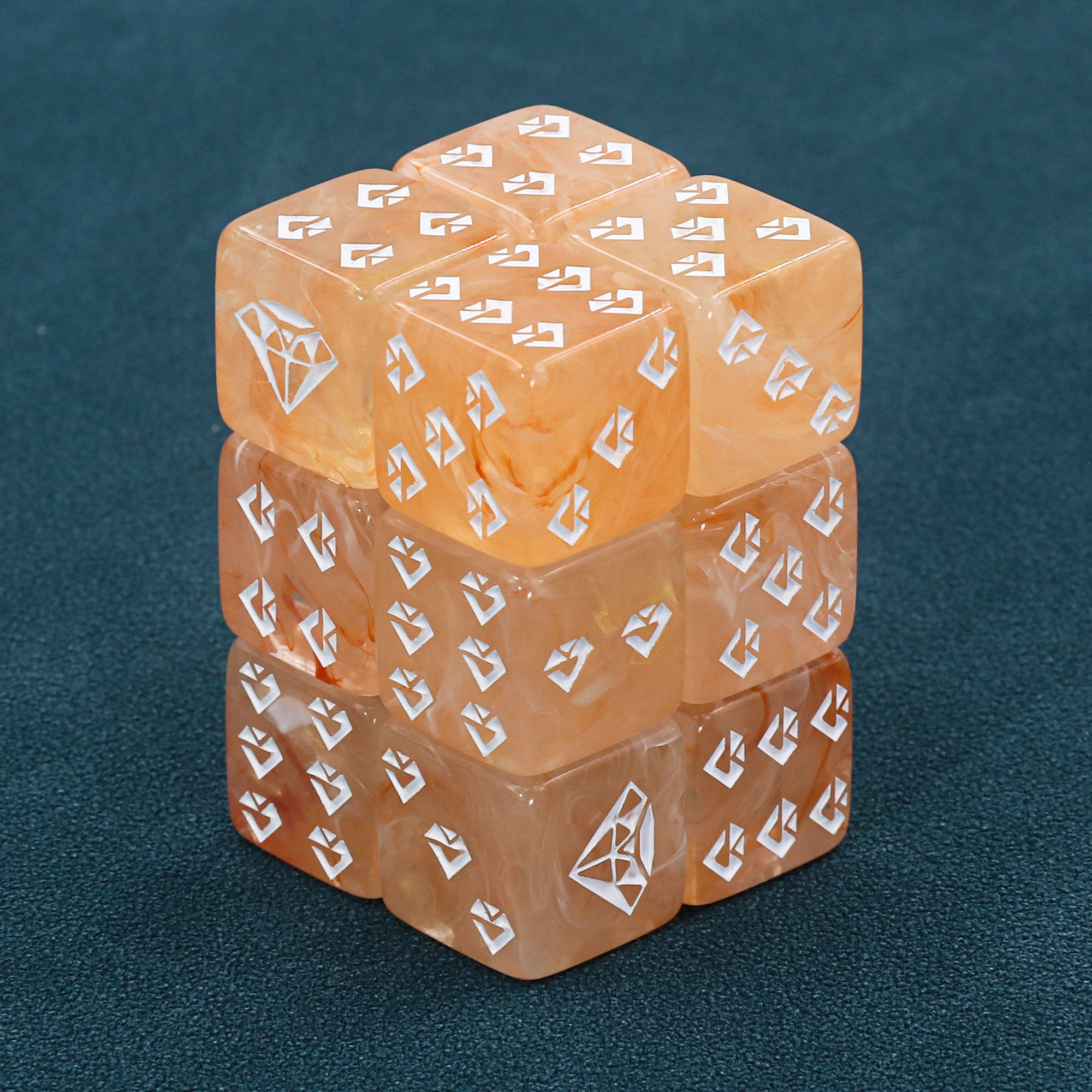 Purple Skull pips dice